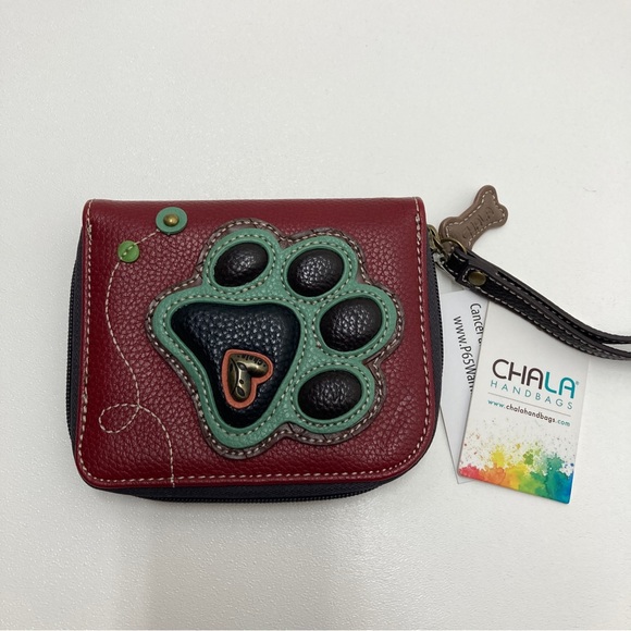 Chala | Bags | Chala Paw Print Wallet Faux Leather | Poshmark